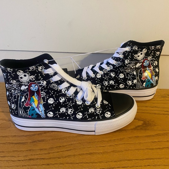 Disney | Shoes | The Nightmare Before Christmas High Top Sneakers Tim ...